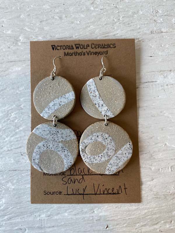 Victoria Wolf Ceramics Porcelain Wish Rock Earrings | Garmentory