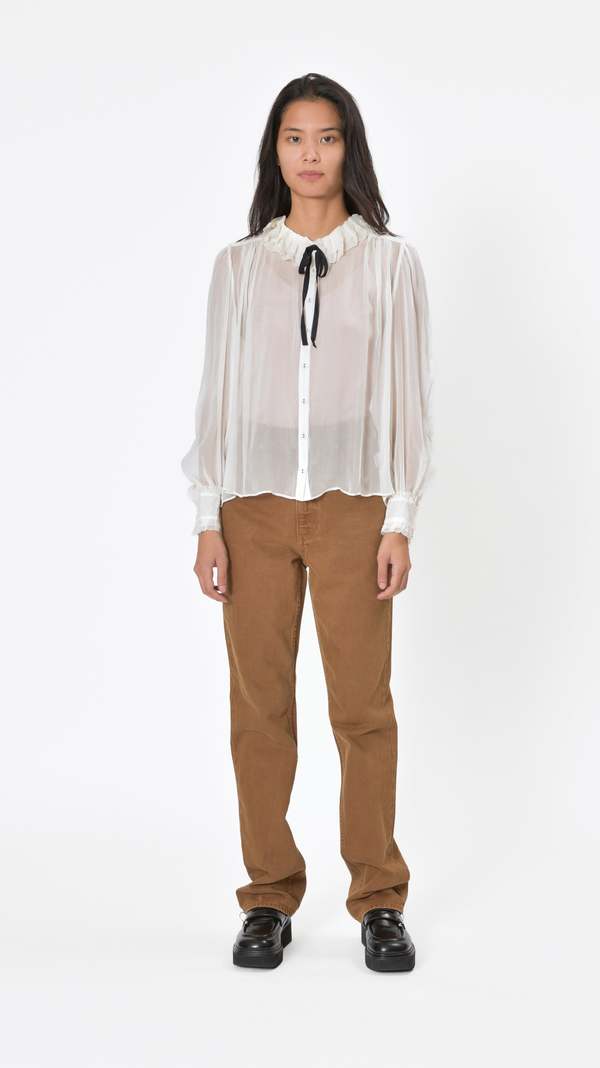 Ulla Johnson Pippa Blouse - Pearl | Garmentory