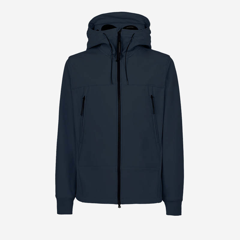 CP company Shell R Goggle Jacket - Total Eclipse Navy | Garmentory