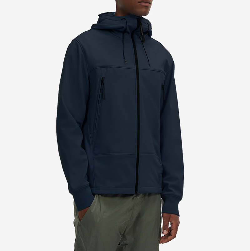 CP company Shell R Goggle Jacket - Total Eclipse Navy | Garmentory