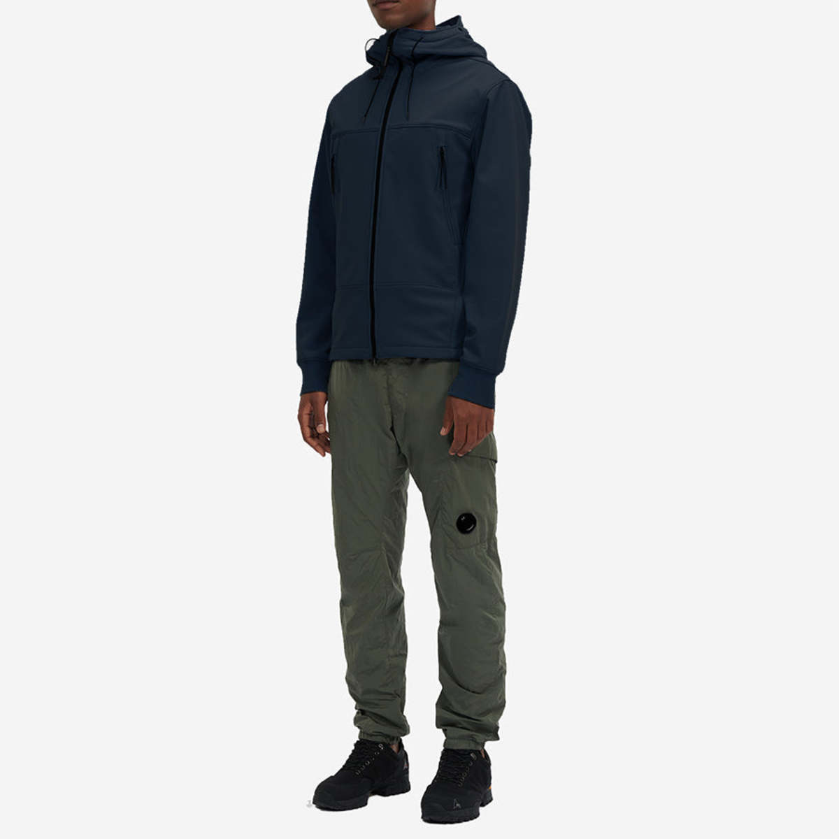 CP company Shell R Goggle Jacket - Total Eclipse Navy | Garmentory