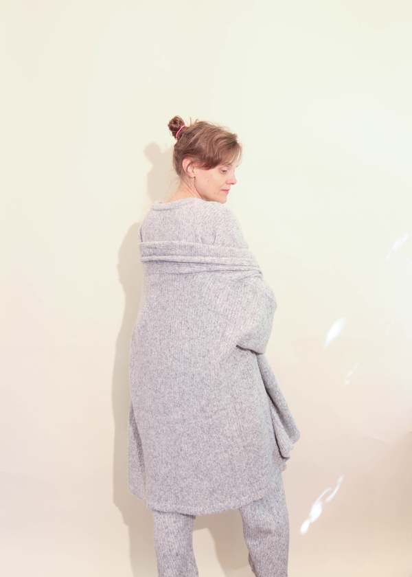 Atelier Delphine Haori Baby Alpaca Coat - Watery Sky | Garmentory