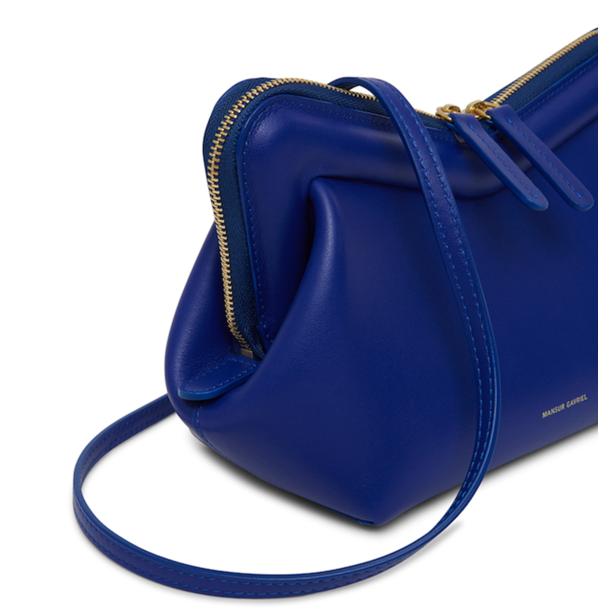 Mansur Gavriel Mini M Frame Bag - Ocean | Garmentory