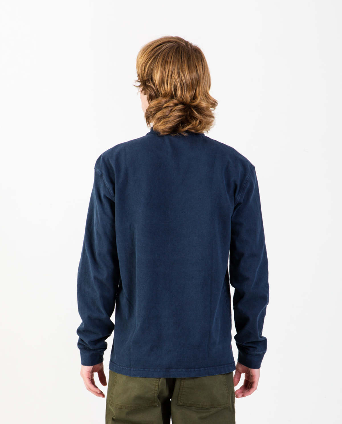 Alex Mill Heavyweight Jersey Henley - NAVY | Garmentory