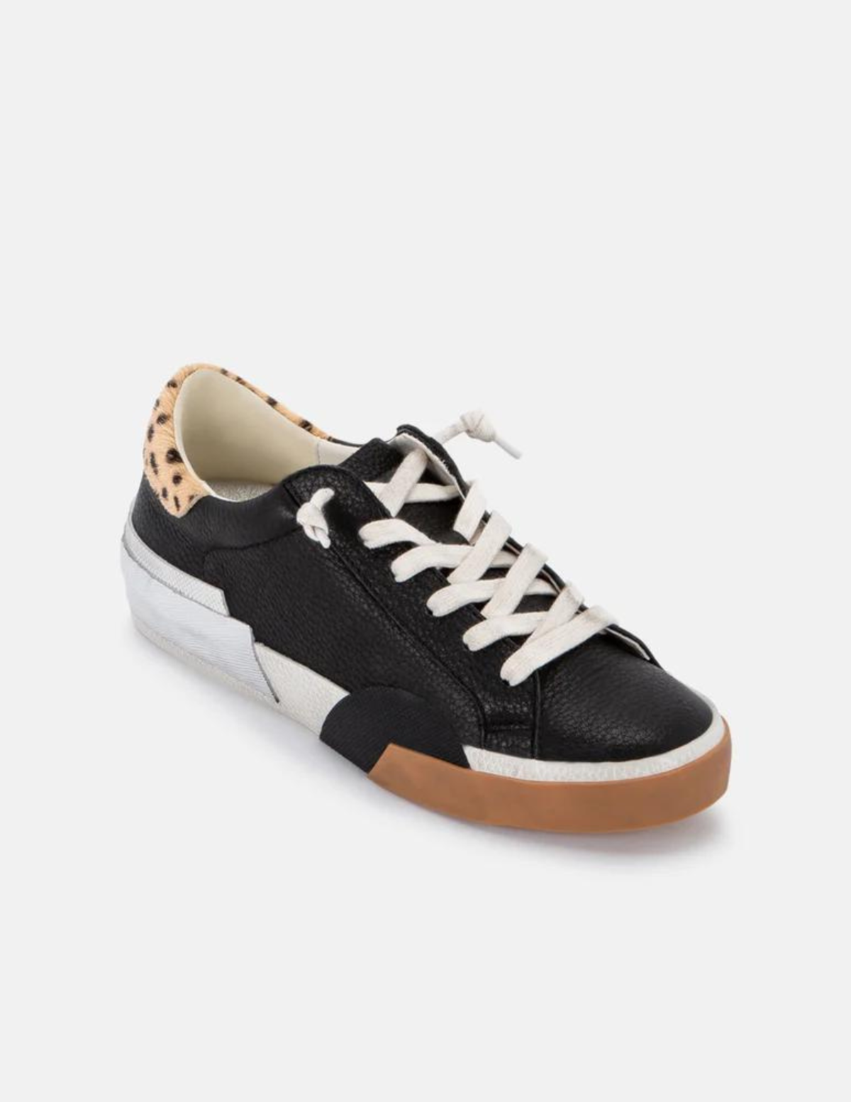 Dolce Vita Zina Leather Sneaker - Black Leather Multi | Garmentory