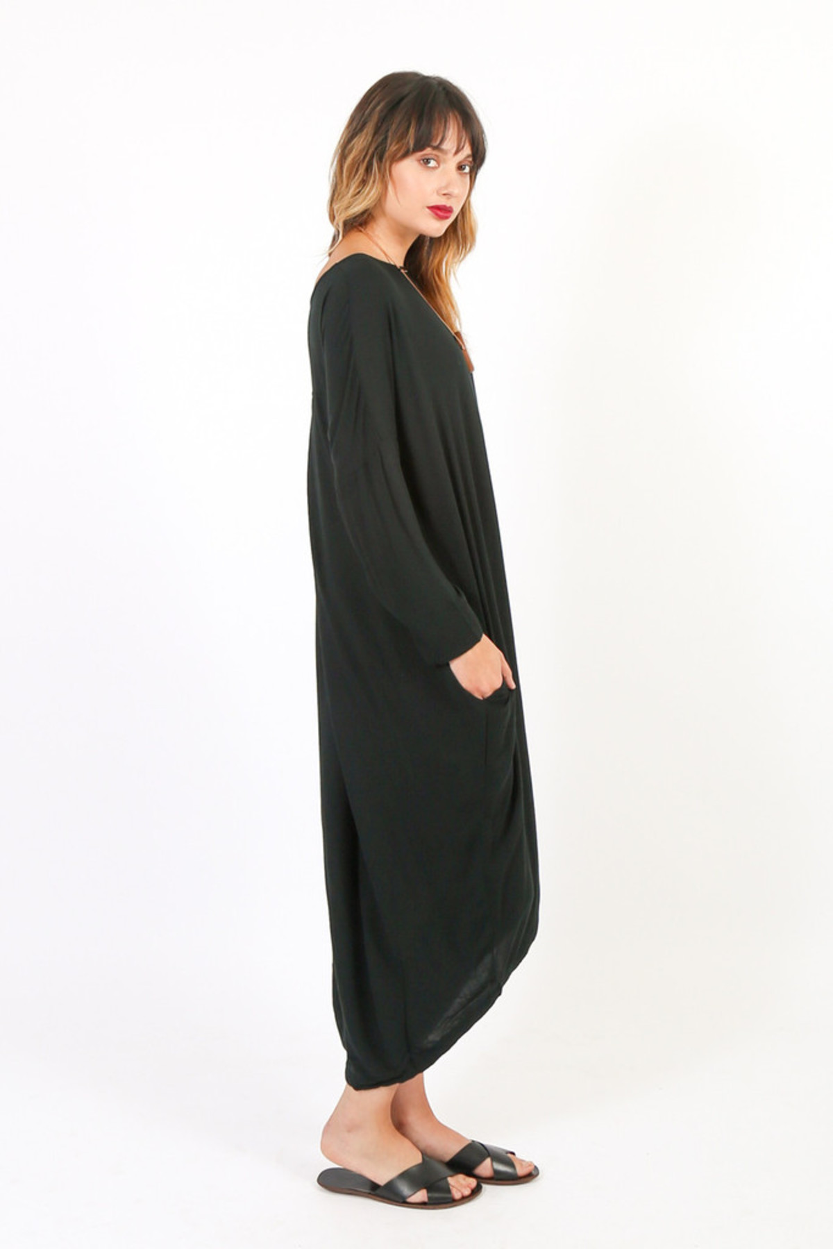 Black Crane Cocoon Dress | Garmentory