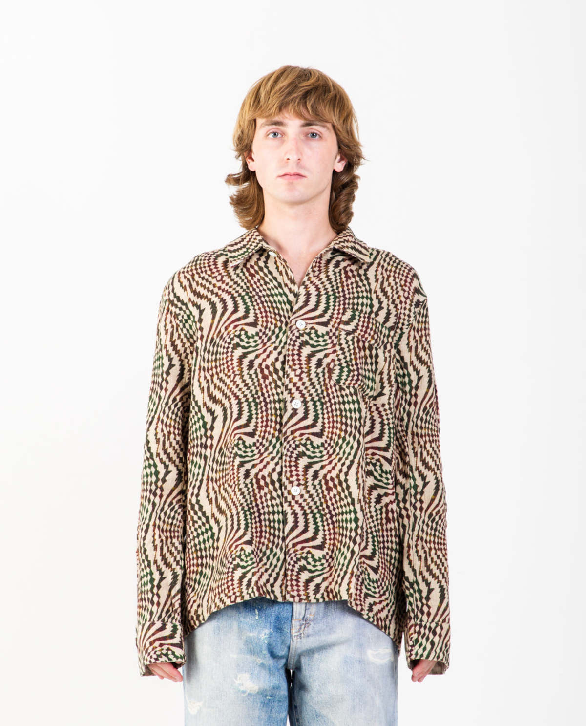 Our Legacy Box Shirt Hypnosis Print | Garmentory