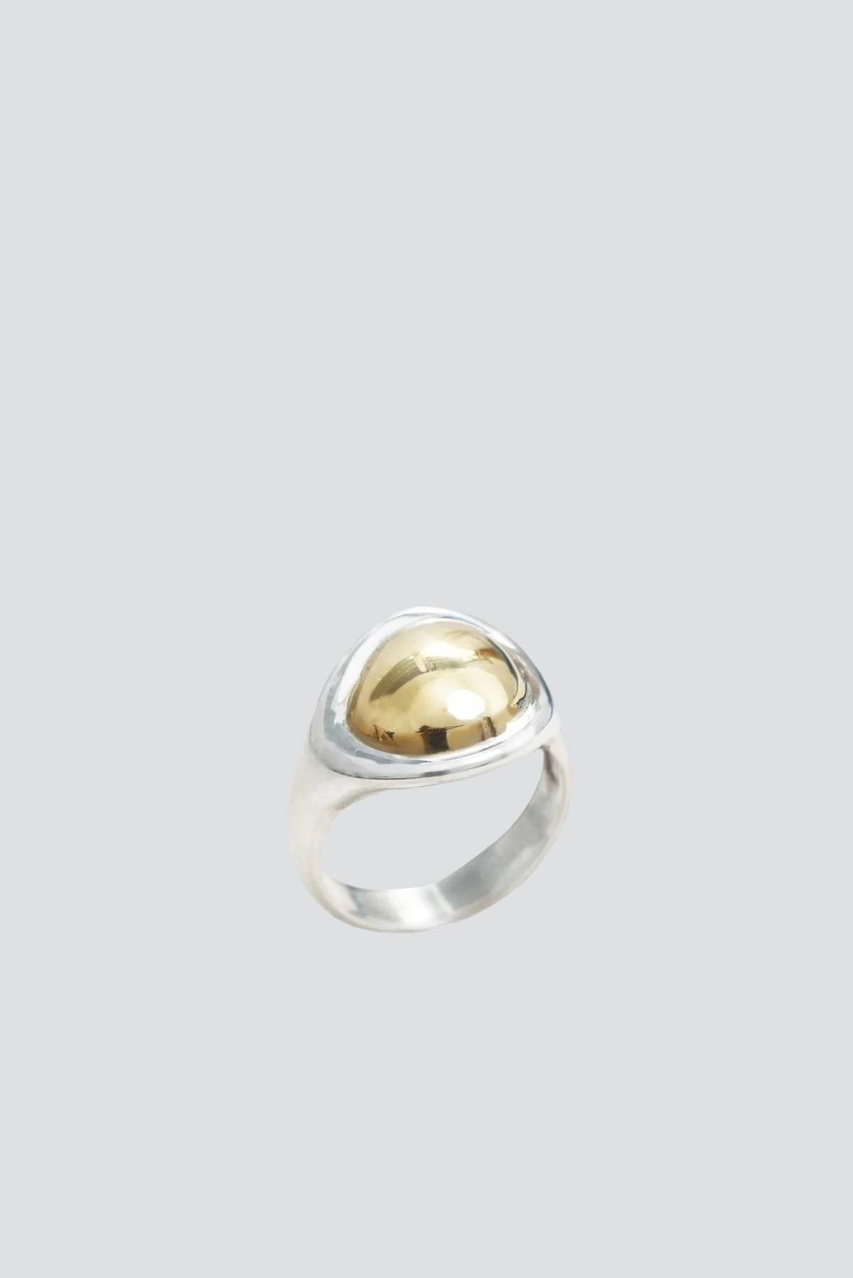 Hernán Herdez Domo Ring - Silver/Gold | Garmentory