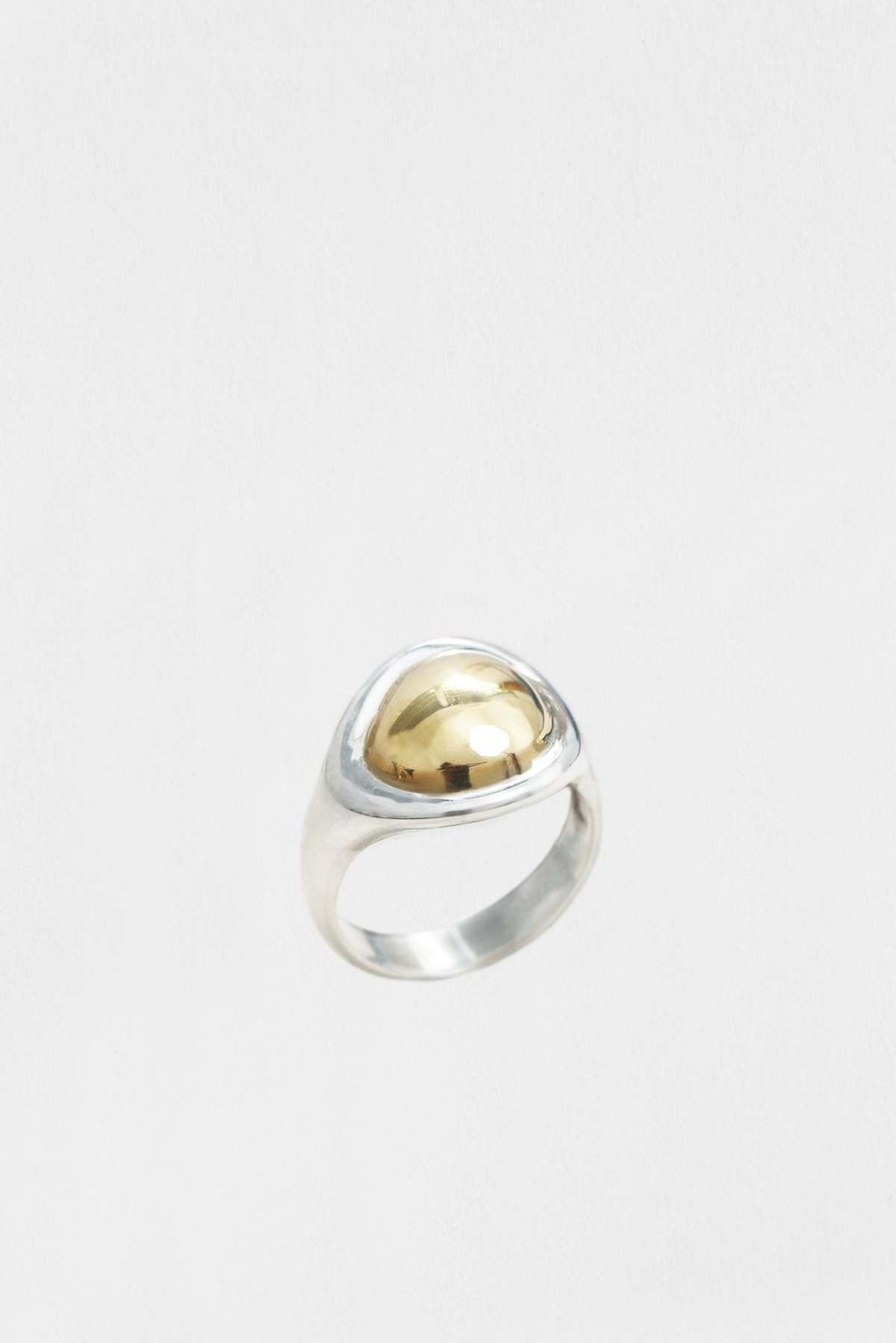 Hernán Herdez Domo Ring - Silver/Gold | Garmentory