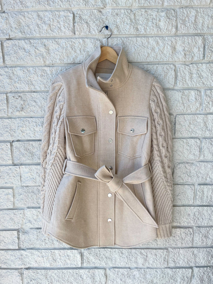 Veronica Beard Jett Coat - Light Oatmeal | Garmentory