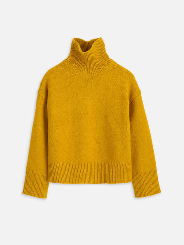 Alex Mill Betty Lambswool Turtleneck Sweater - Gold | Garmentory