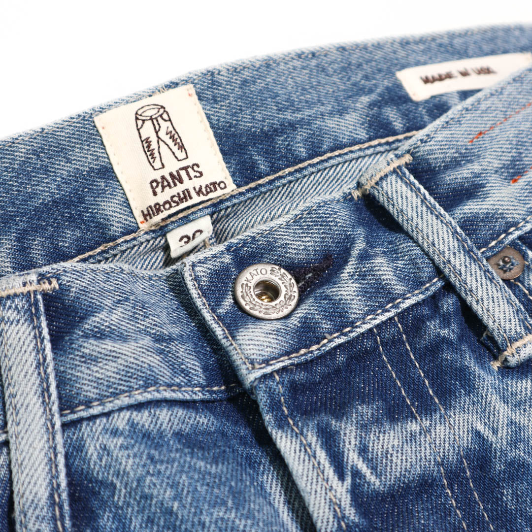 KATO The Pen Slim Jeans - Natural Slub Lou | Garmentory