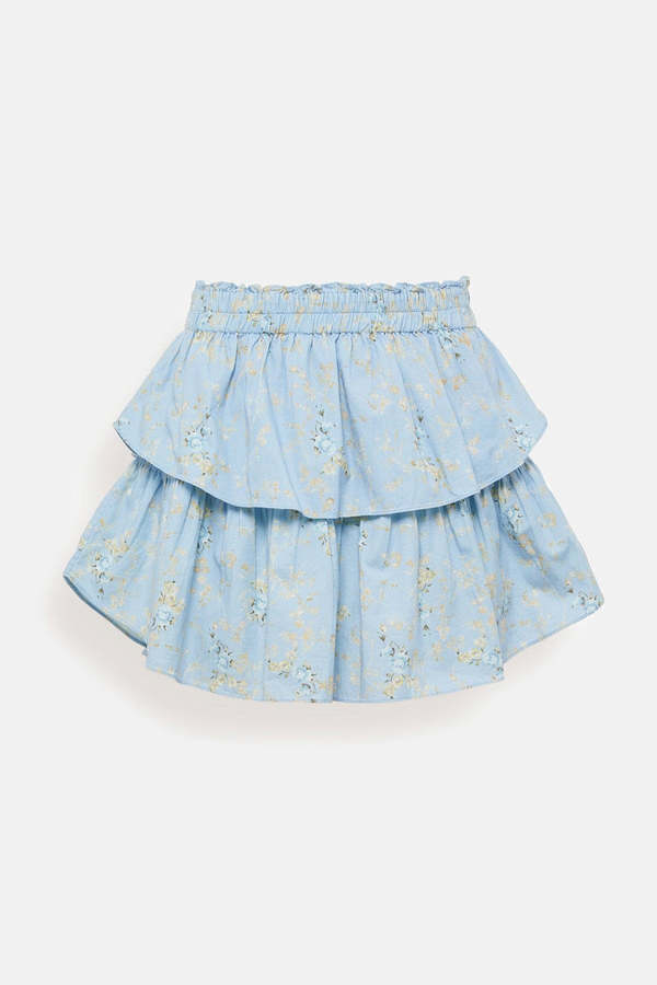 LoveShackFancy Ruffle Mini Skirt - Dim Star | Garmentory