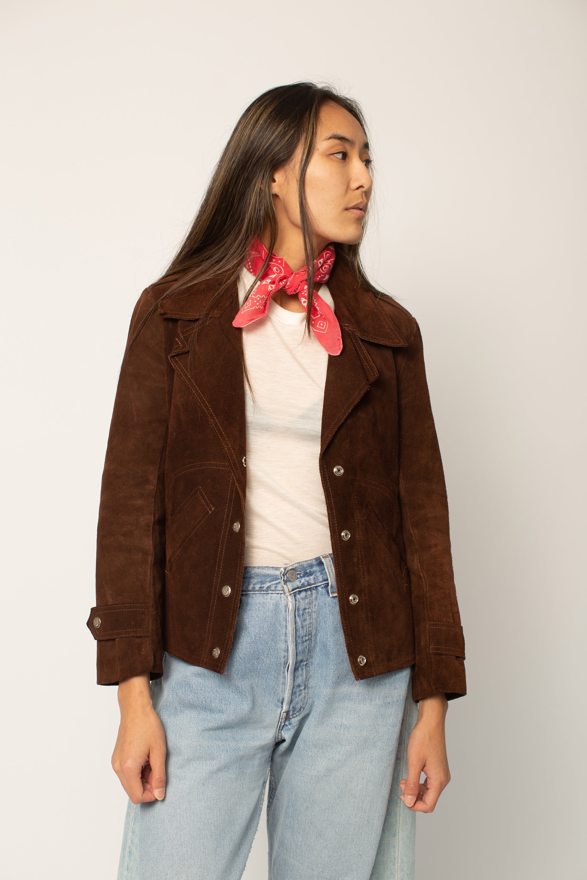 Vintage Preservation Vintage Suede Jacket - Brown | Garmentory