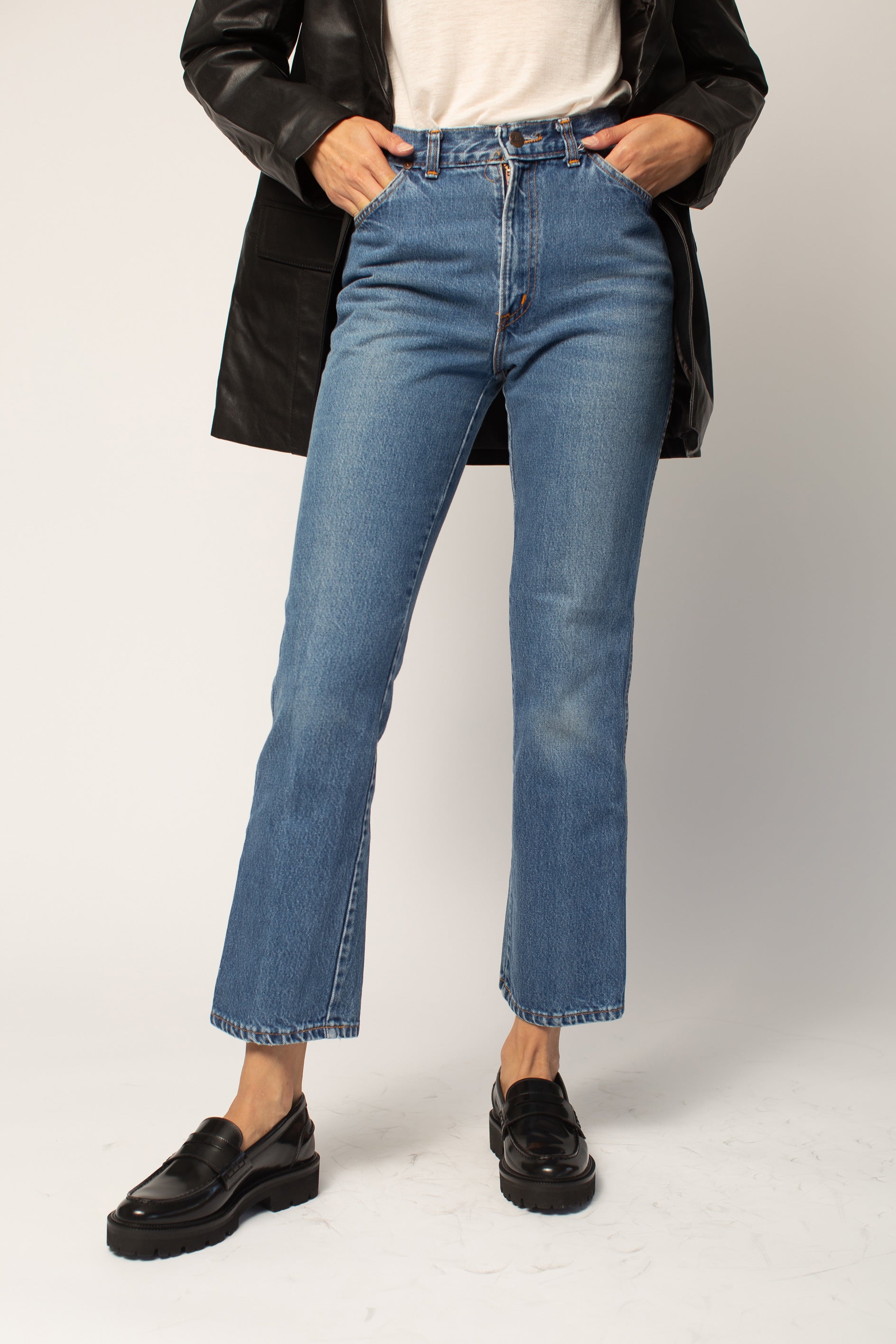 High-Rise Straight Leg Jeans | Garmentory