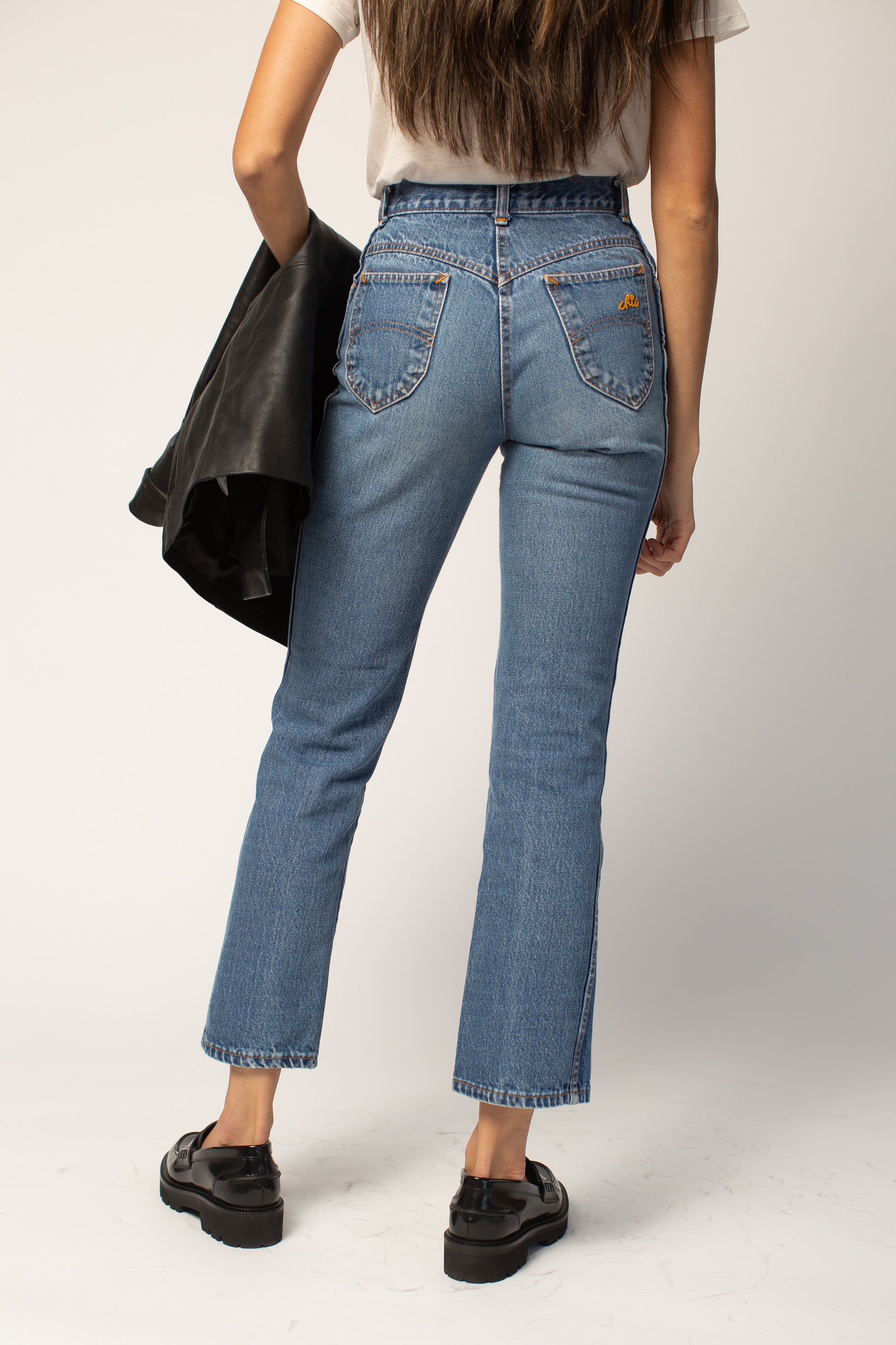 High-Rise Straight Leg Jeans | Garmentory