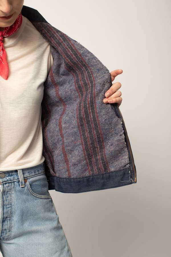 Insulated Denim Trucker Jacket | Garmentory