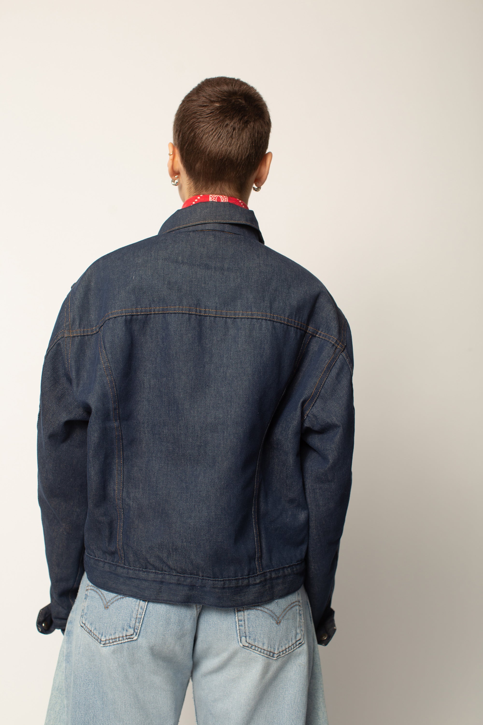 Insulated Denim Trucker Jacket | Garmentory