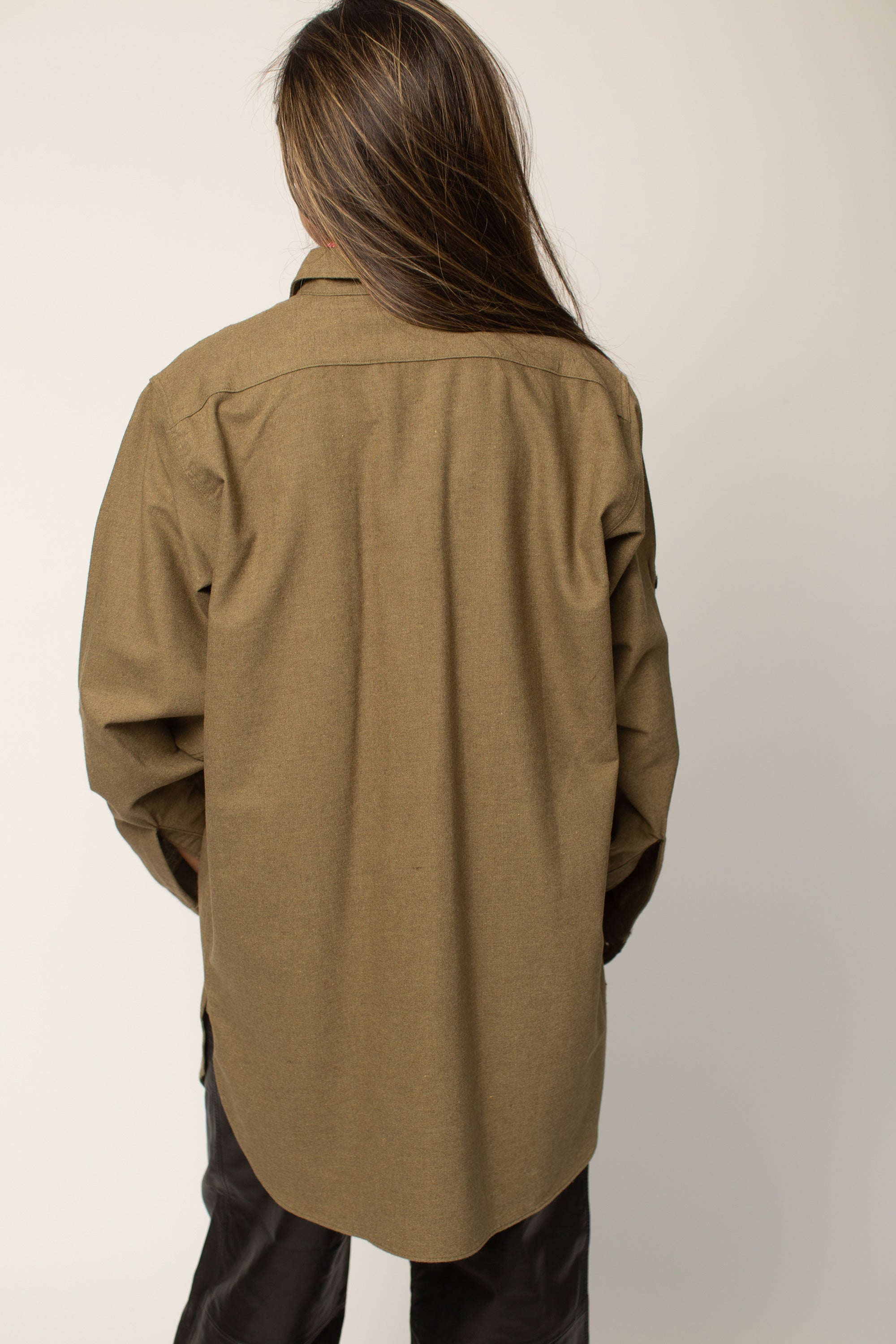 Vintage Preservation Vintage Wool Military Button Up - Green | Garmentory