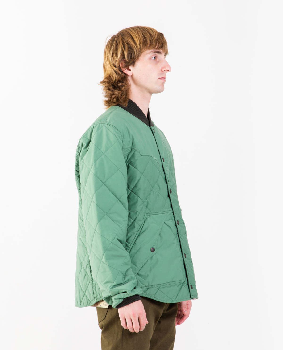 RRL Nylon Diamond Helston Jacket - Turquoise | Garmentory