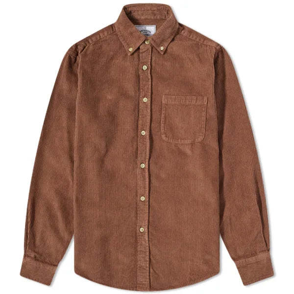 PORTUGUESE FLANNEL Lobo Corduroy Shirt - Brown | Garmentory