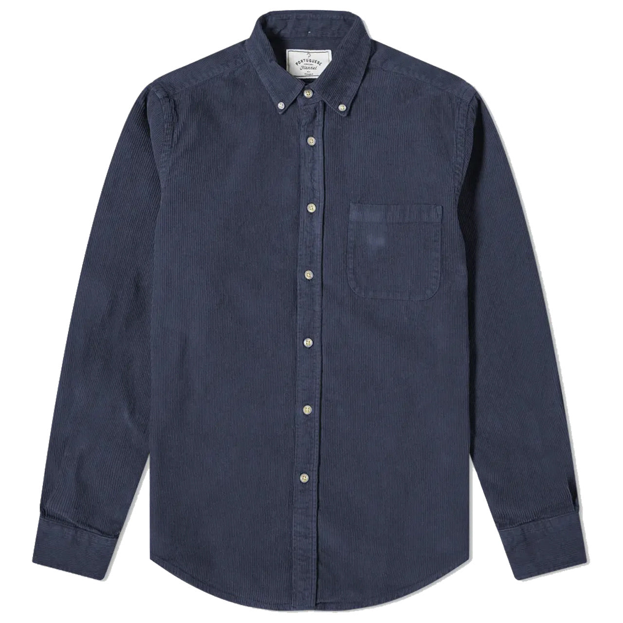 Portuguese Flannel Lobo Corduroy Shirt - Navy | Garmentory