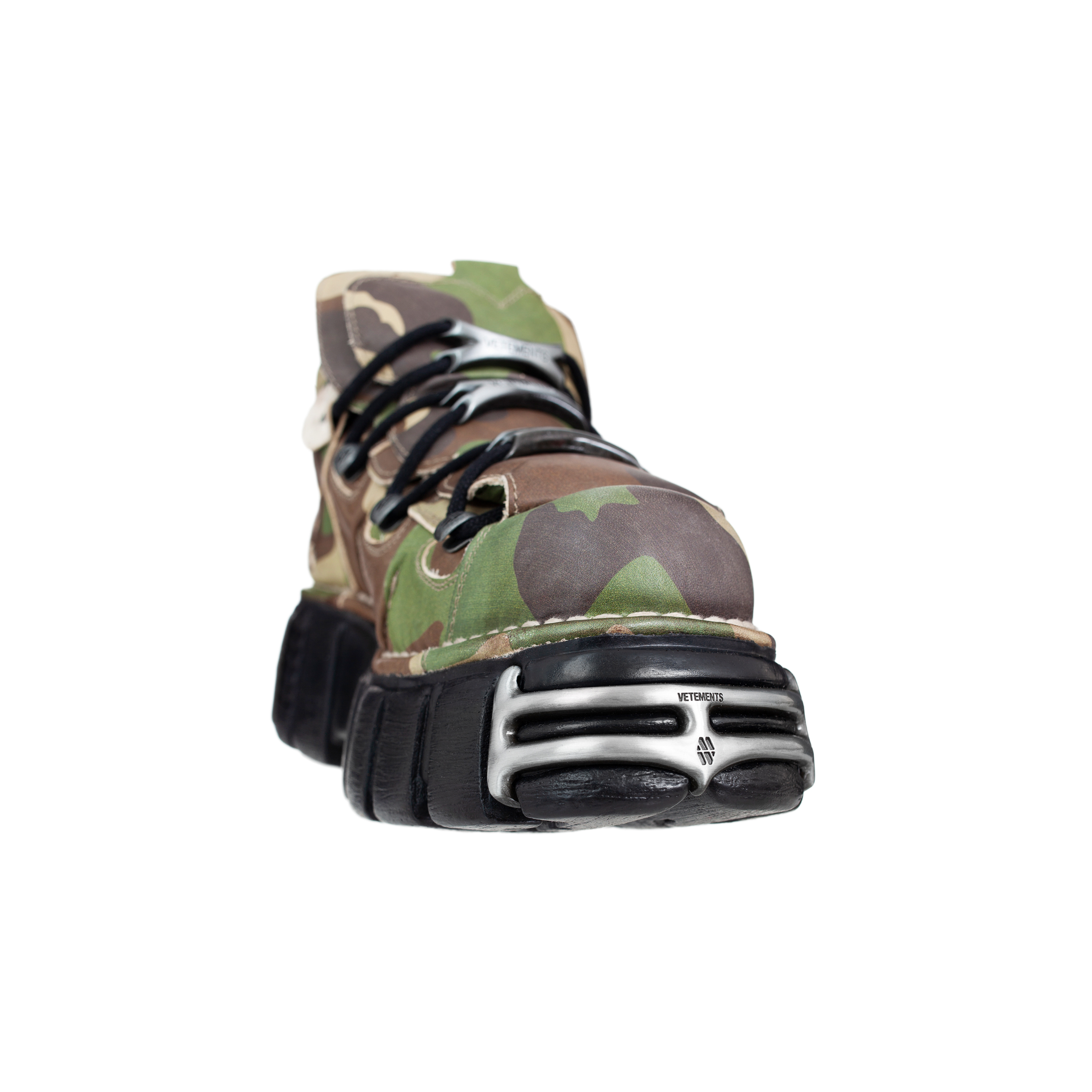 VETEMENTS x New Rock platform boots - Green | Garmentory