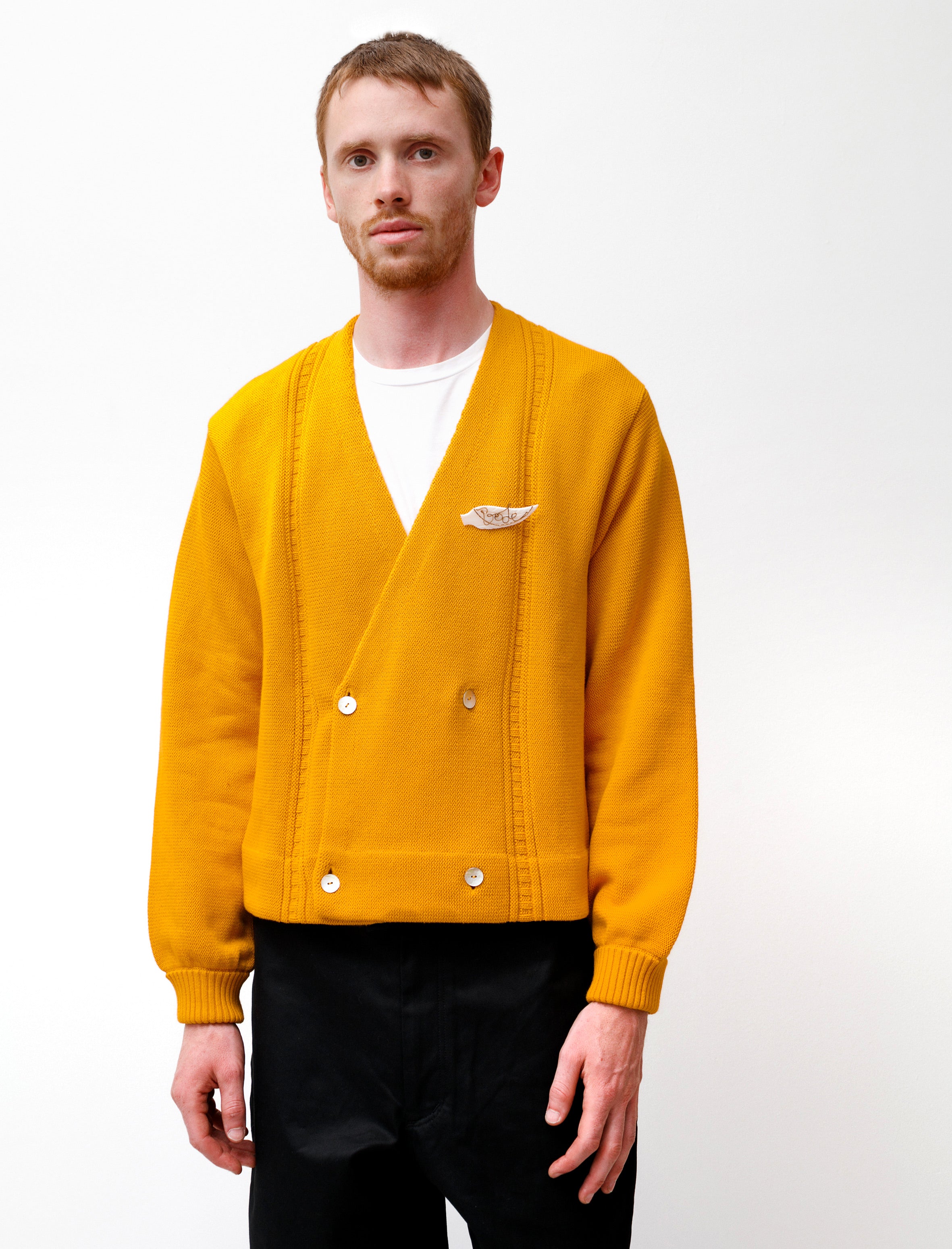 BODE Double Breasted Cardigan - Marigold | Garmentory