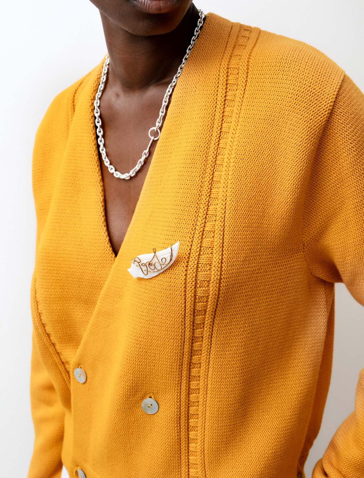 BODE Double Breasted Cardigan - Marigold | Garmentory