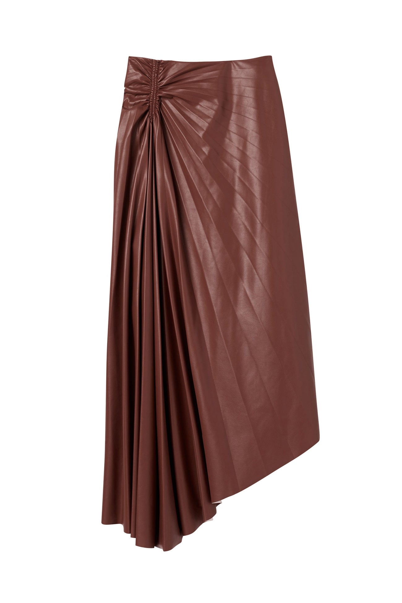 ALC Tracy Vegan Leather Skirt - Caffe | Garmentory