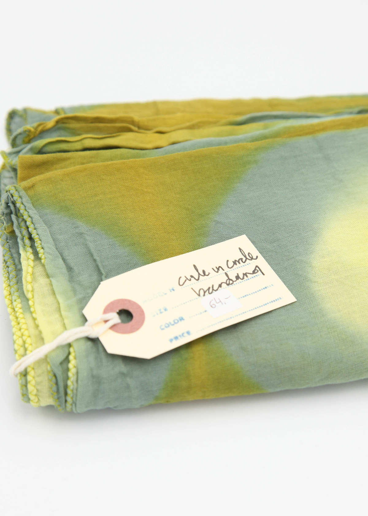 Auntie Oti Circle in Circle Bandana - Mustard | Garmentory