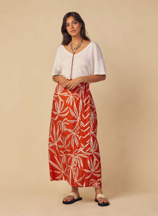 Diega Paris Jatio Skirt - Red | Garmentory