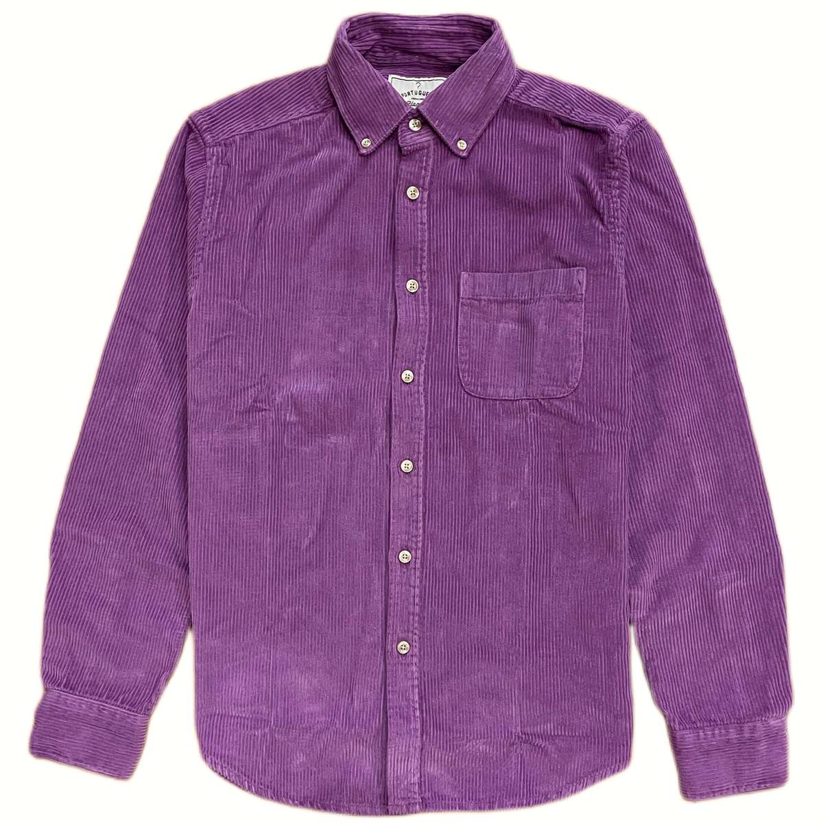 Portuguese Flannel Lobo Corduroy Shirt - Purple | Garmentory