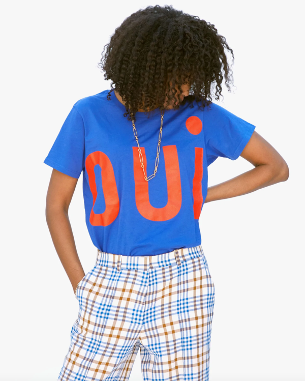 Clare V. Original Tee - Cobalt/Grand Oui | Garmentory