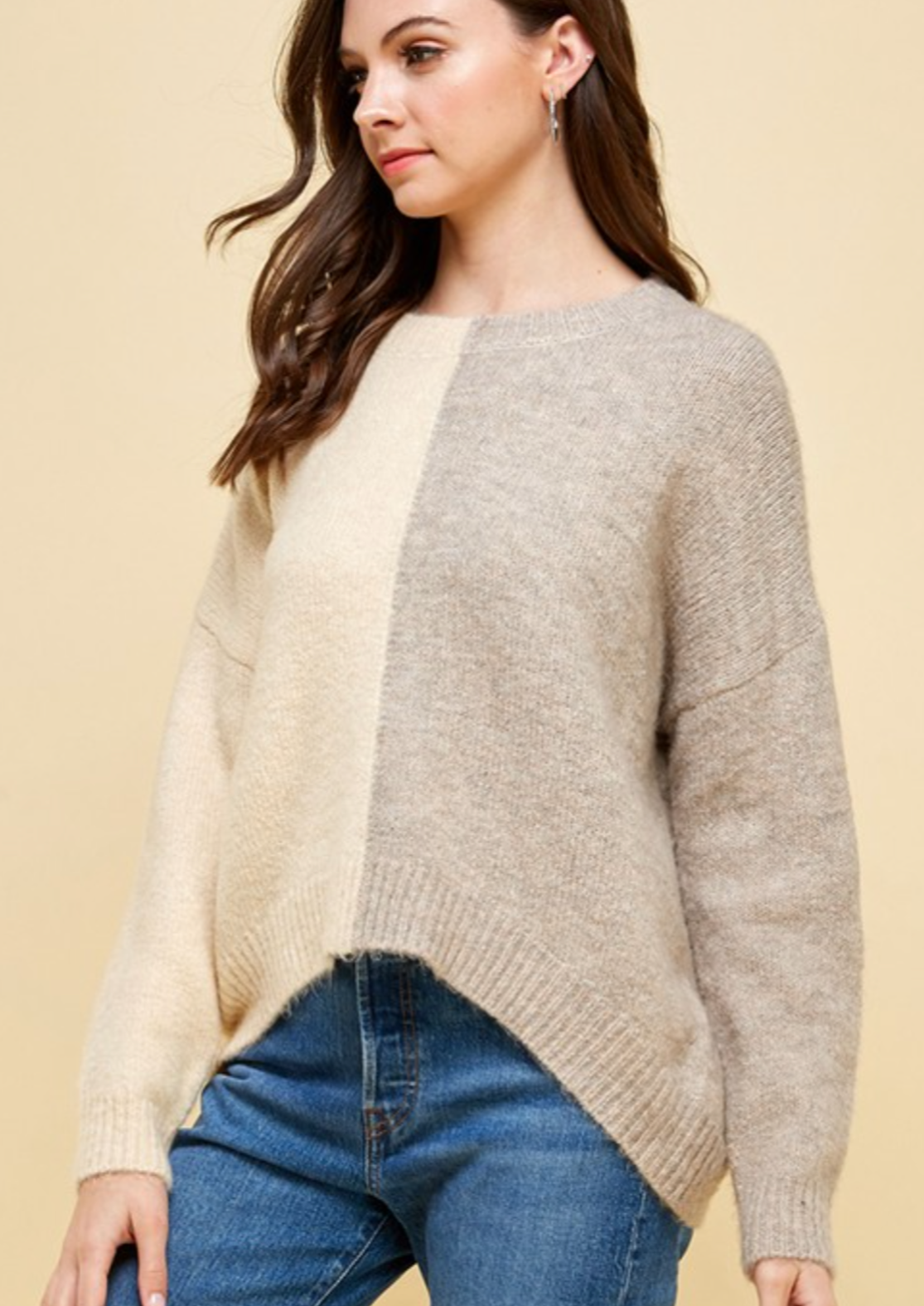 Beige/Multi Sweater | Garmentory