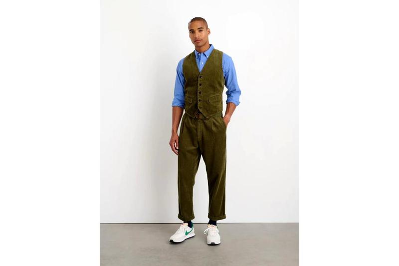 Alex Mill Rugged Corduroy Vest - Dark Olive | Garmentory