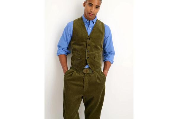 Alex Mill Rugged Corduroy Vest - Dark Olive | Garmentory