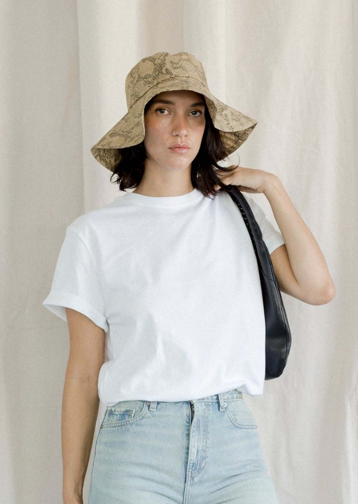 Clyde Len Cotton Hat w/ Tie - Python | Garmentory