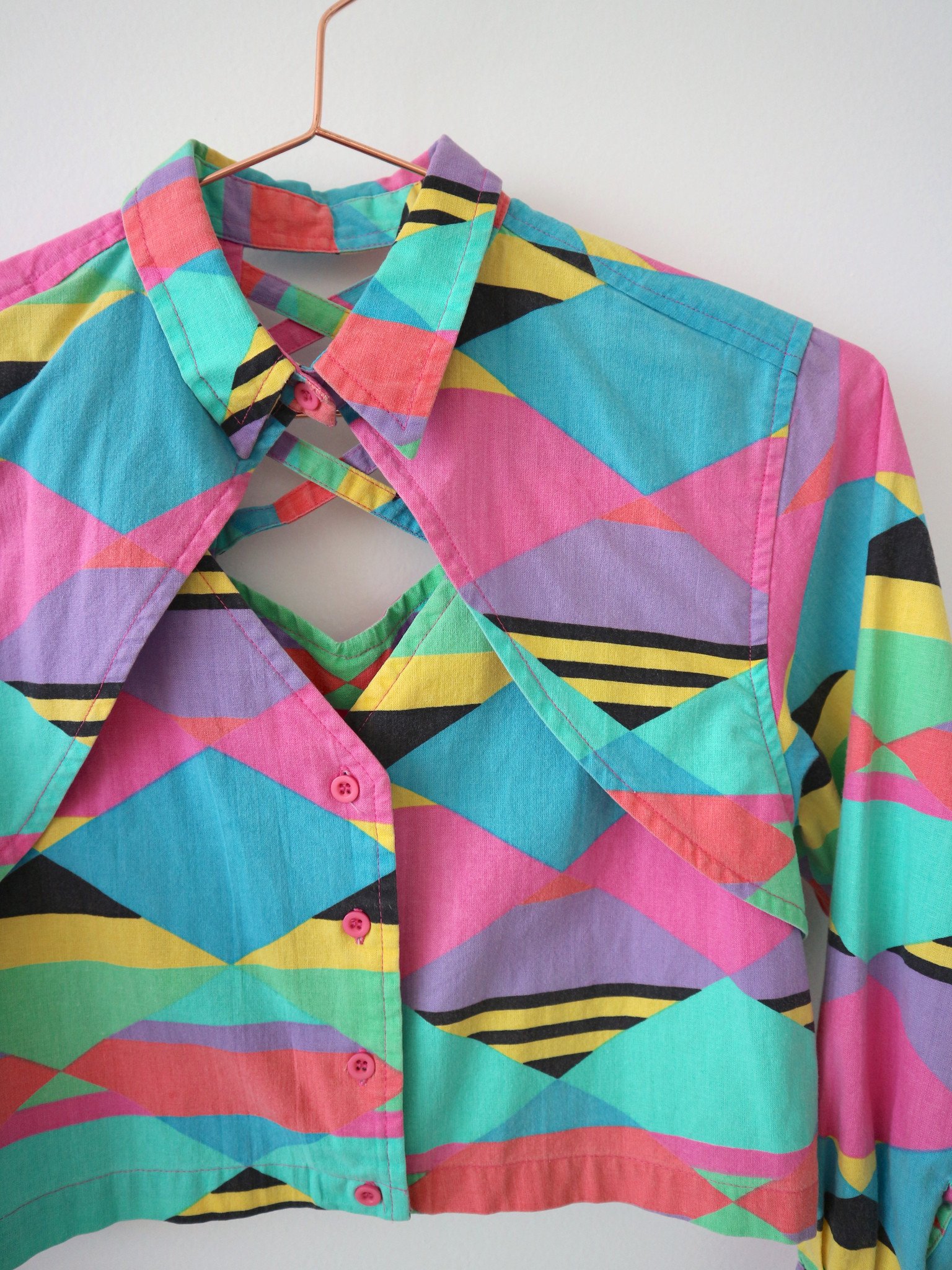 Vintage HOH Curate 90s Wrangler Crop Top - Multi | Garmentory