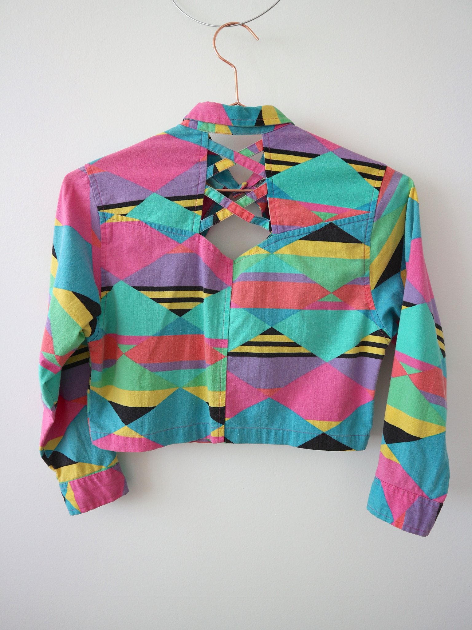 Vintage HOH Curate 90s Wrangler Crop Top - Multi | Garmentory