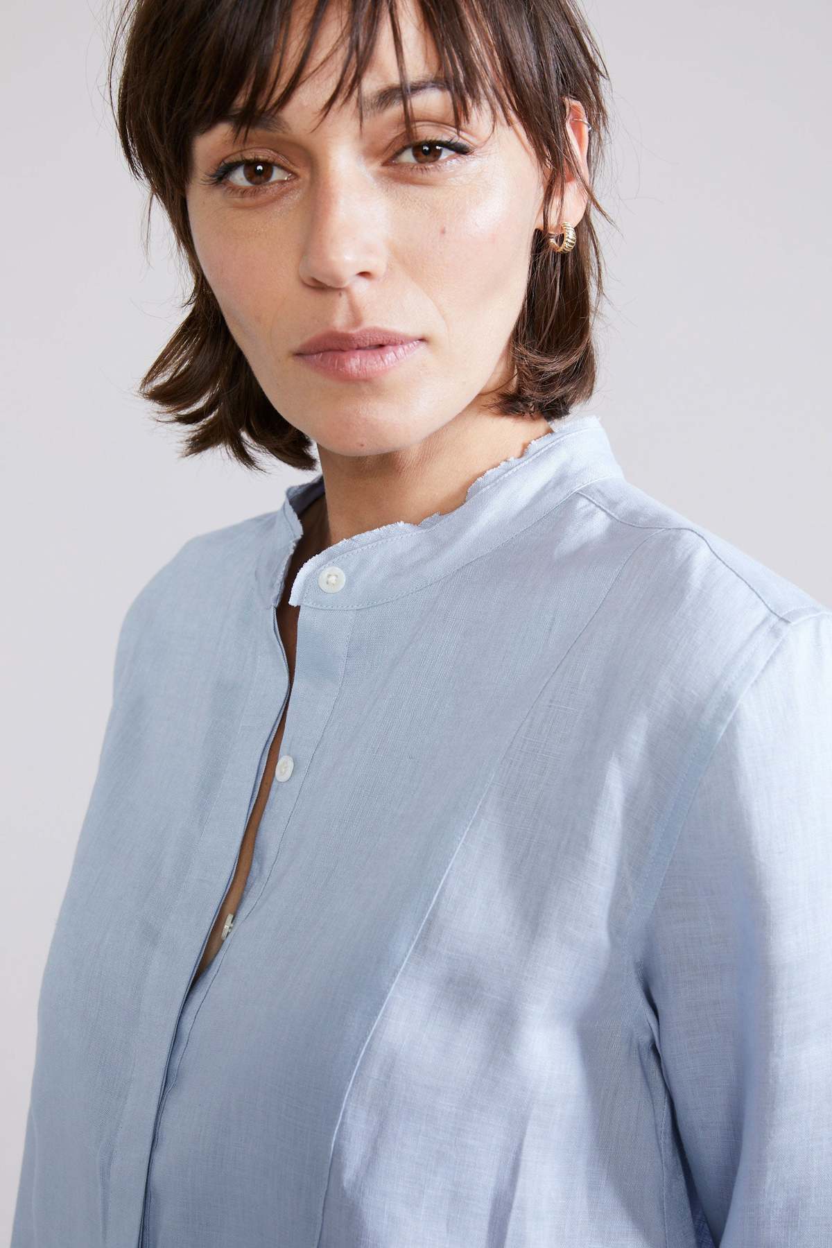 Laing Isola Linen Shirt - Sky | Garmentory