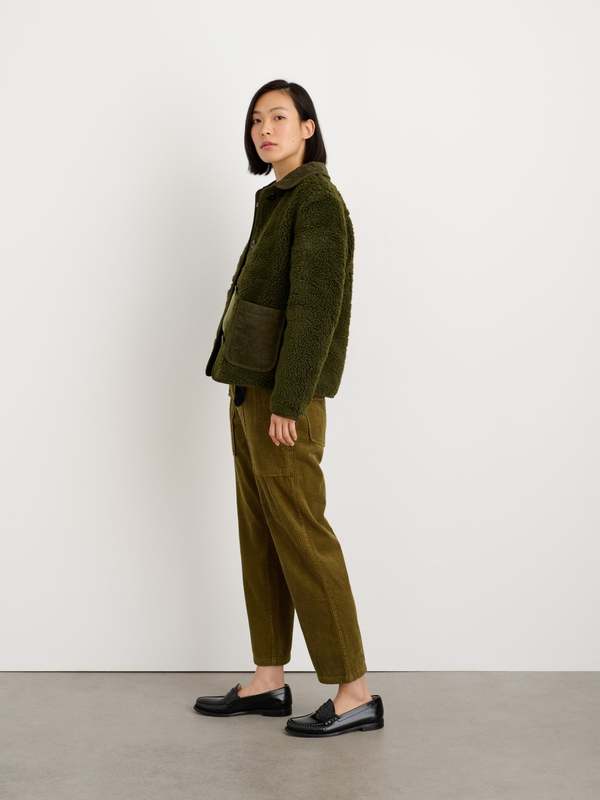 Alex Mill Sherpa Work Jacket - Military Olive | Garmentory