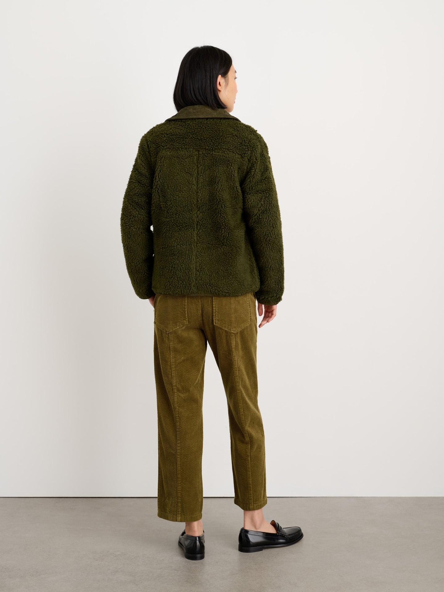 Alex Mill Sherpa Work Jacket - Military Olive | Garmentory