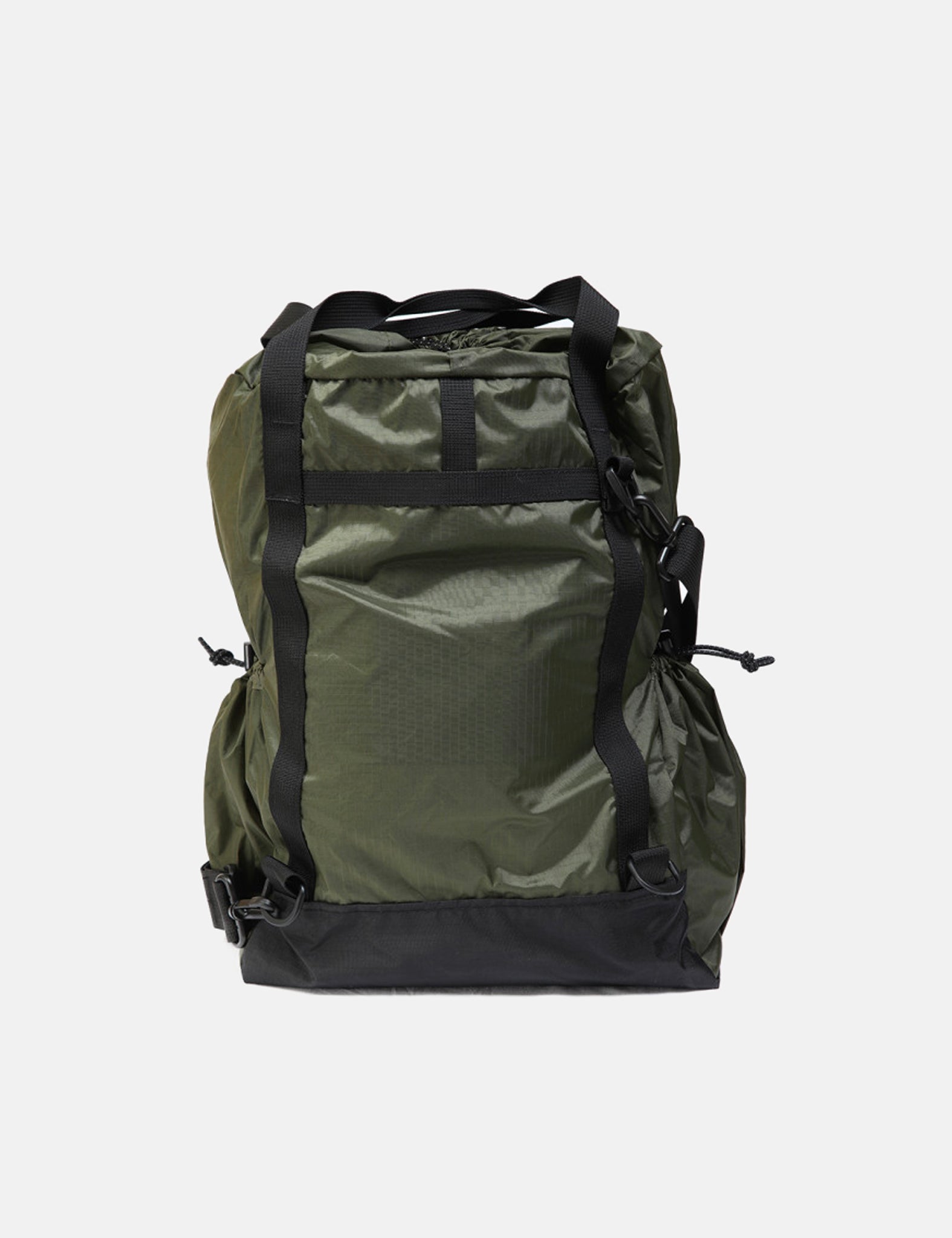 Engineered Garments UL 3 Way Bag (Nylon Ripstop) - Olive Green | Garmentory