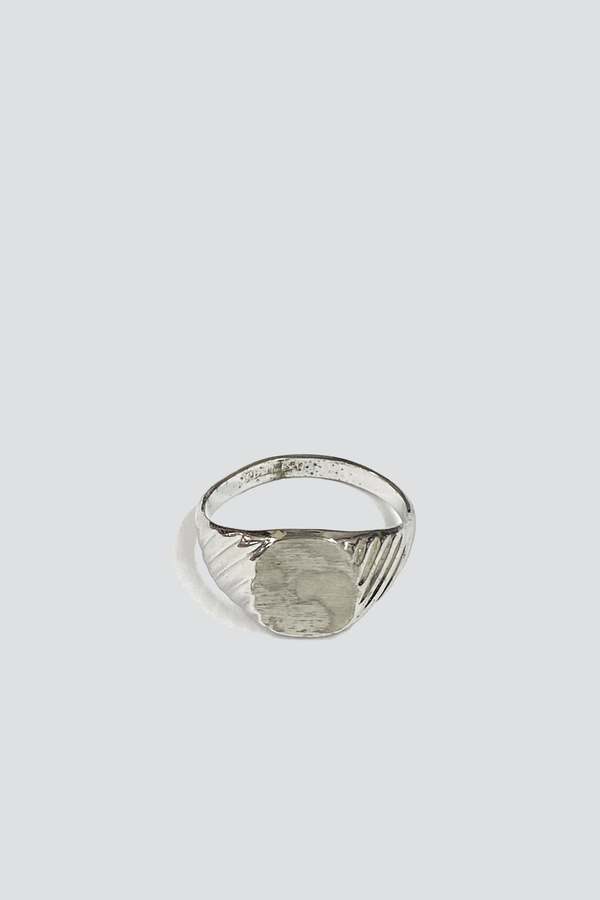 Lines Signet Ring - Sterling Silver | Garmentory
