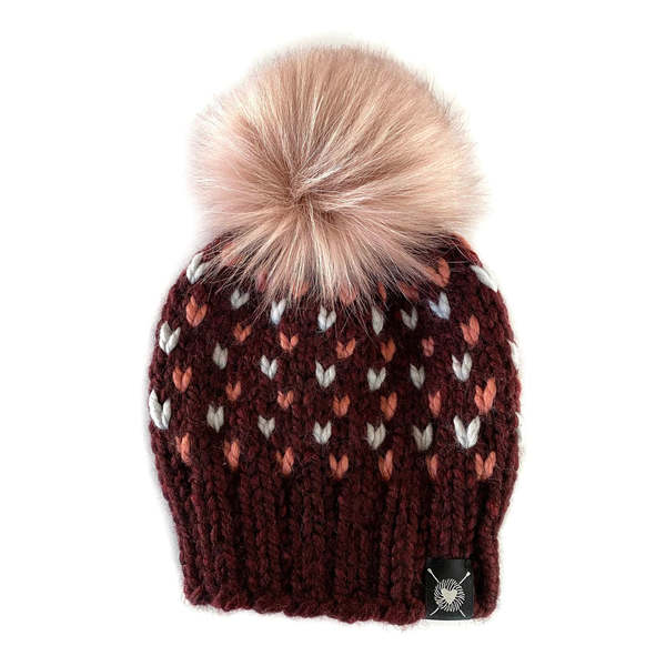 Nicki Chicki Tiny Hearts Faux Fur Beanie Hat - Tiny Flutters | Garmentory