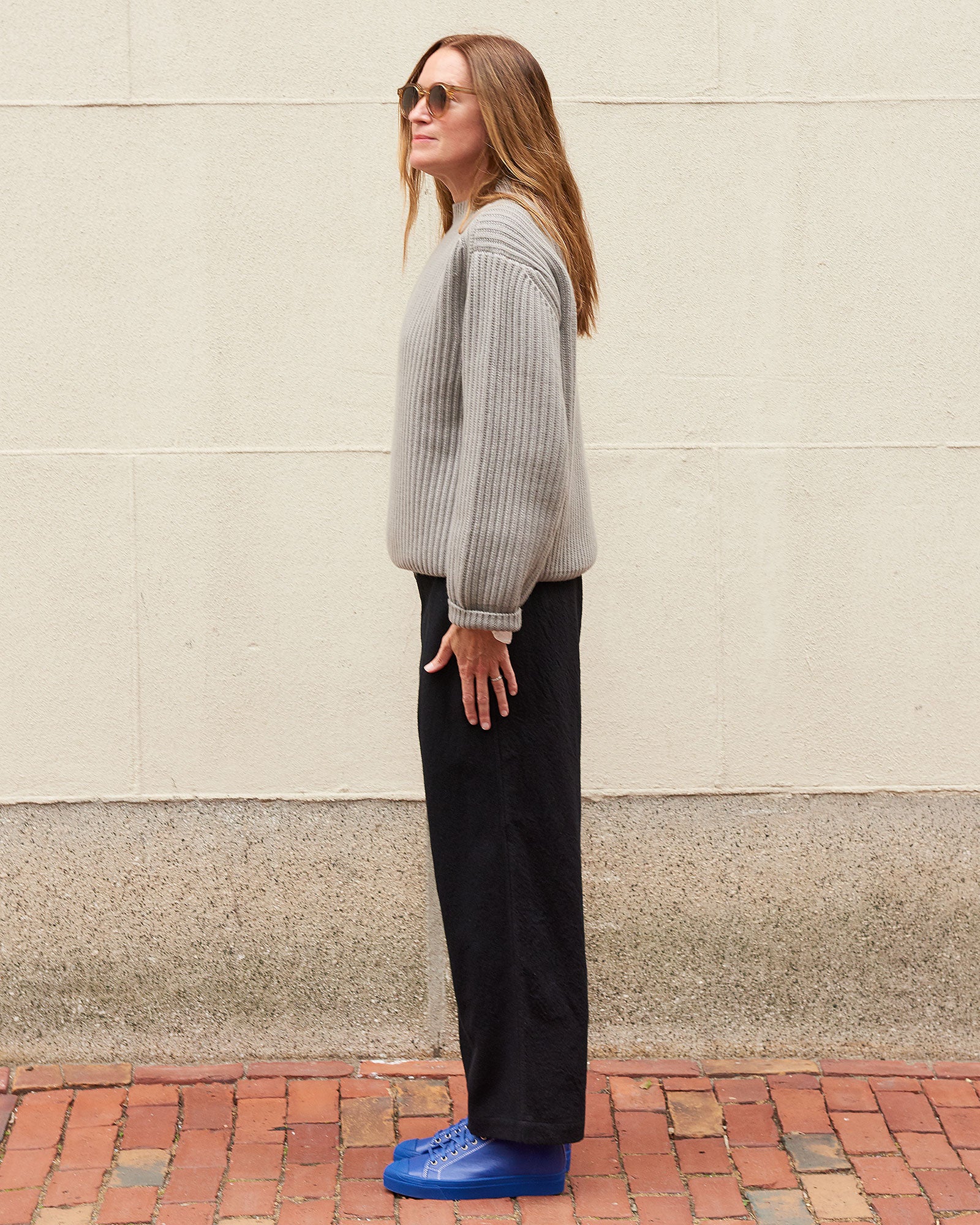 Sofie D'Hoore Man Crewneck Sweater - Gray | Garmentory