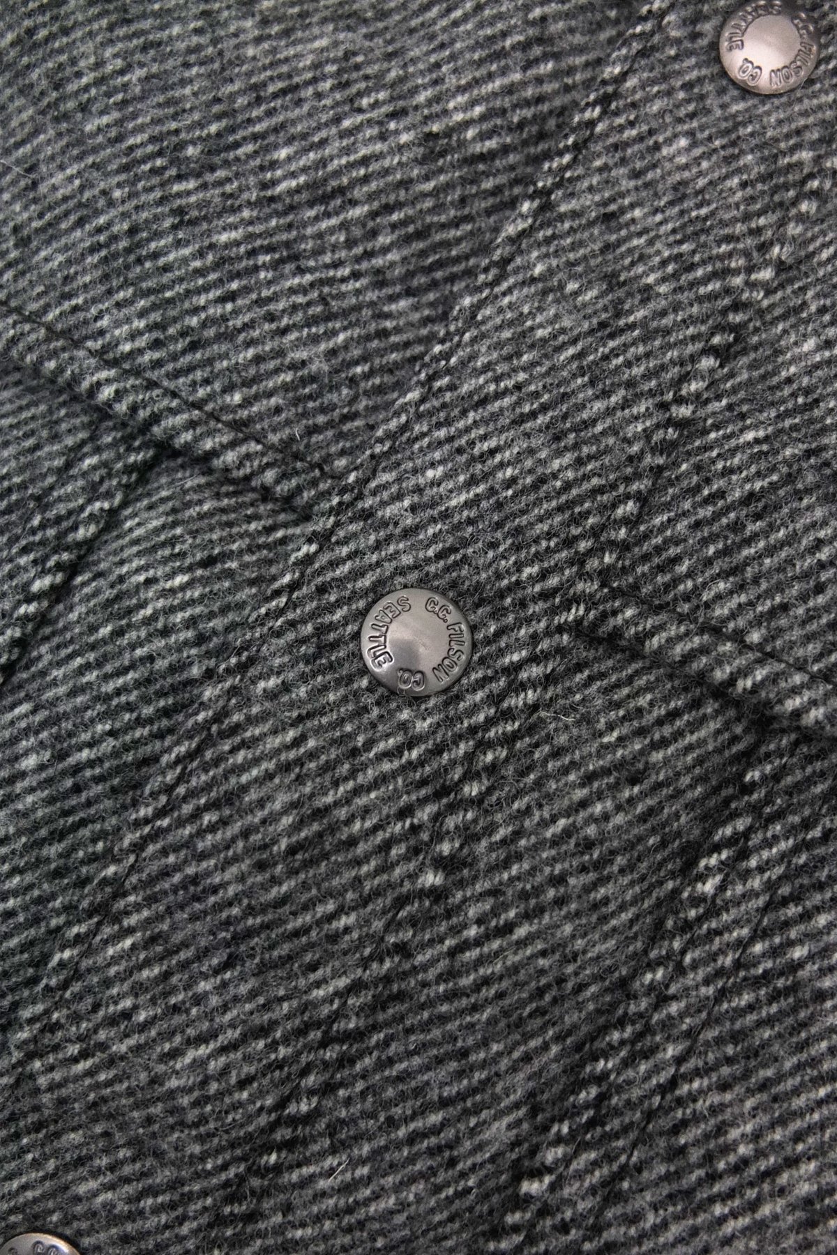 Filson Lined Wool Cape Coat - Gray/Black Twill | Garmentory