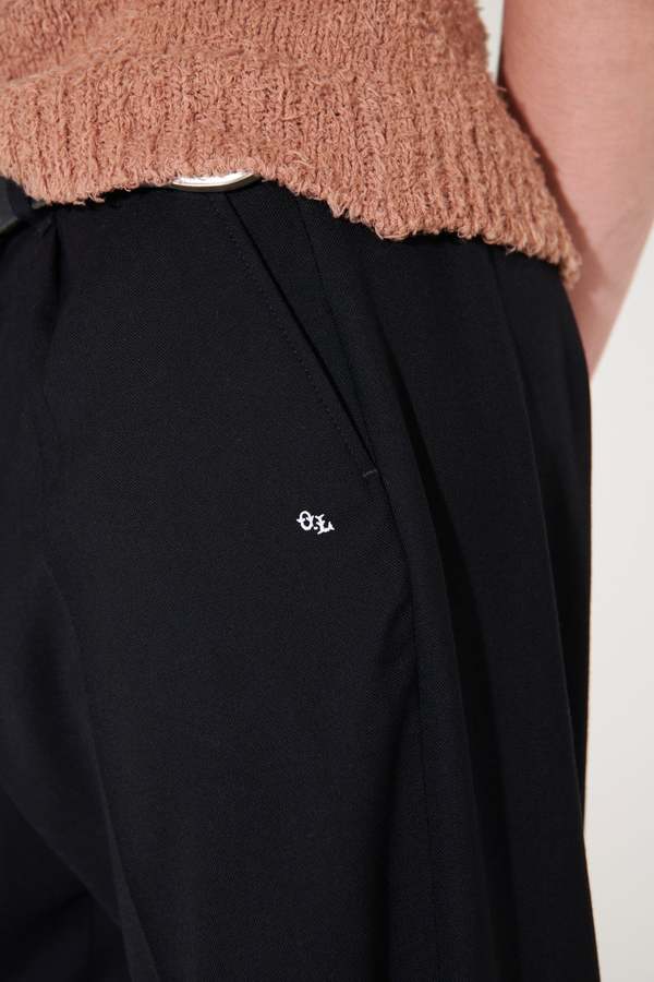 Our Legacy Borrowed Chino - Black Panama Wool | Garmentory