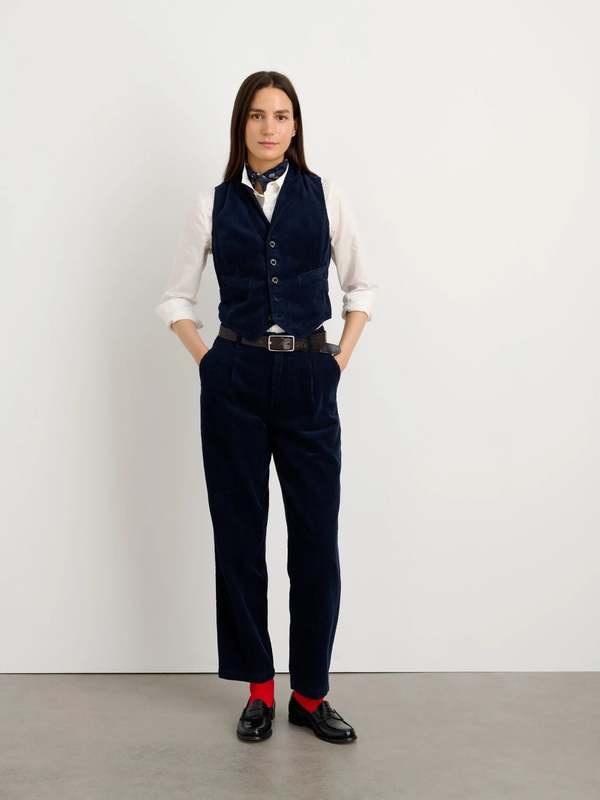 Alex Mill Boyish Corduroy 2253 Vest - Dark Navy | Garmentory